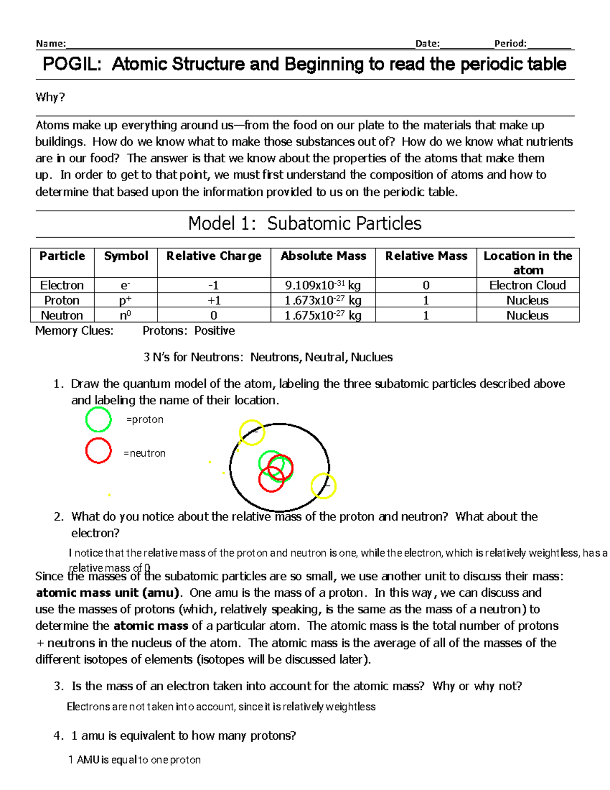 Kami Export - Atom structure lesson - - Studocu