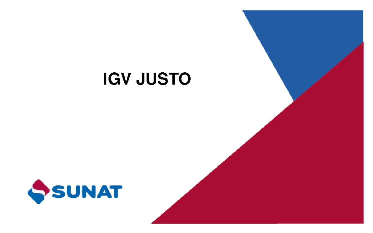 IGV- Justo - IGV JUSTO Normas Legales - Ley N° 30524 “Ley de Prórroga del Pago del Impuesto ...