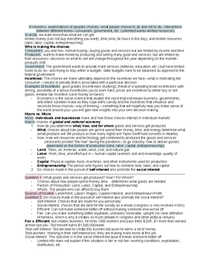Micro Notes Unit 3 - Econ Unit 3: 01 Budget Line 02 Preferences and ...