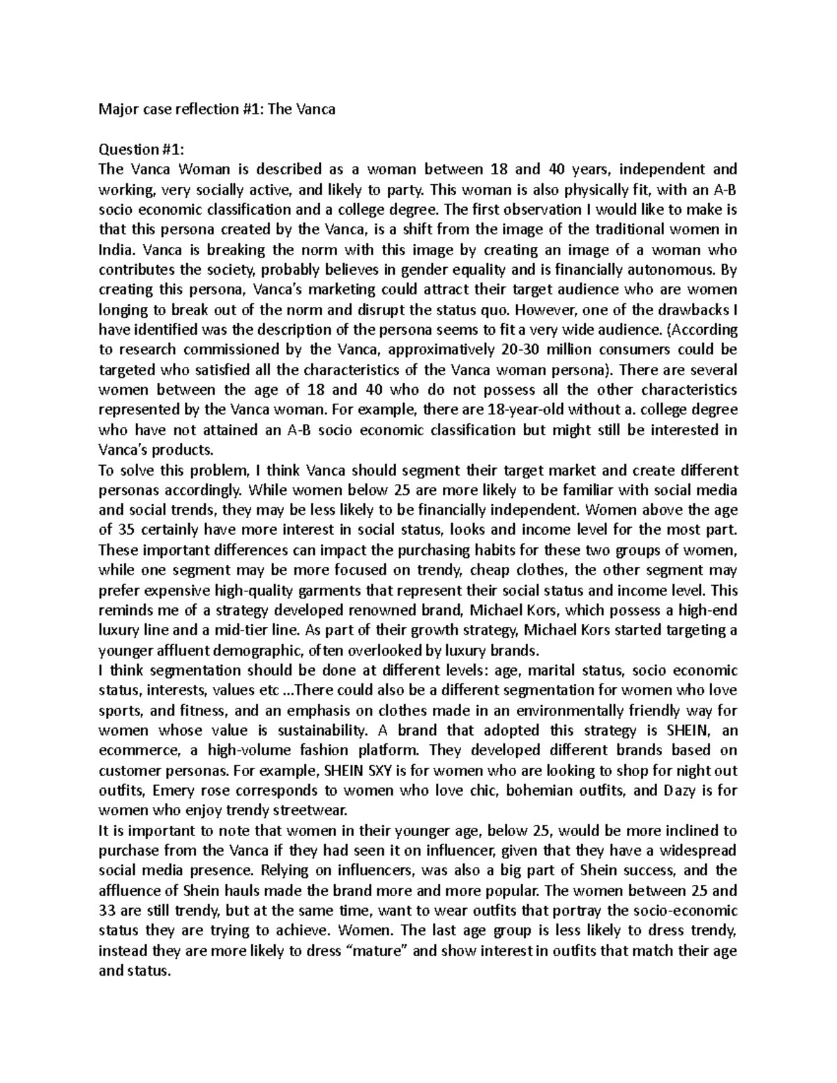 MGT 6311- major case 1 - case required for paper - Major case ...