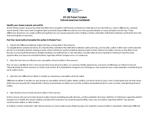 IDS 105 Project Template 2 - IDS 105 Project Template Cultural ...