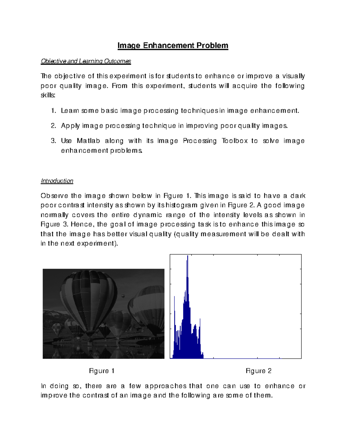 Uji1problem Digital Signal And Image Processing Image Enhancement Problem Objective And