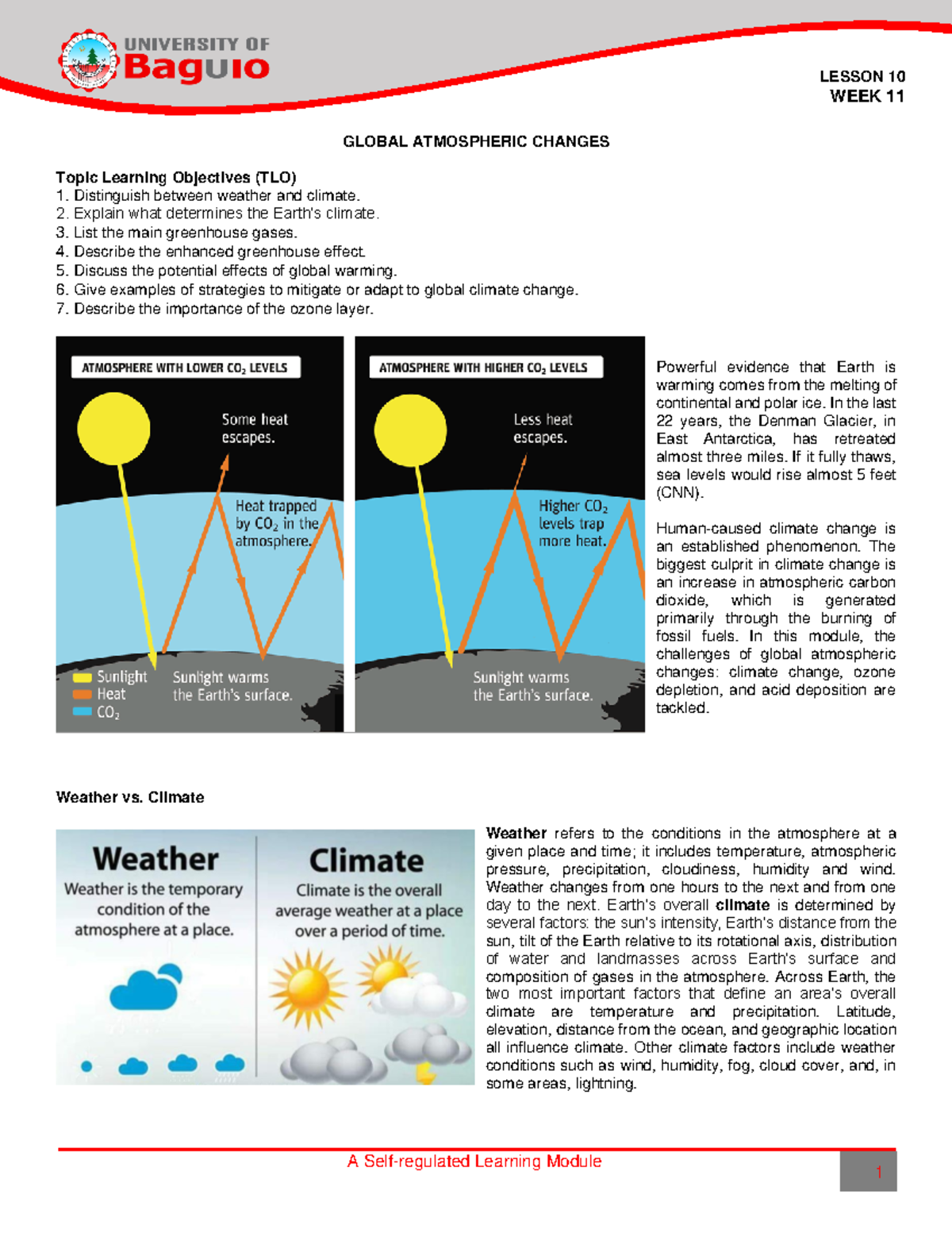 Lesson 10 Global Atmospheric Changes - A Self-regulated Learning Module ...