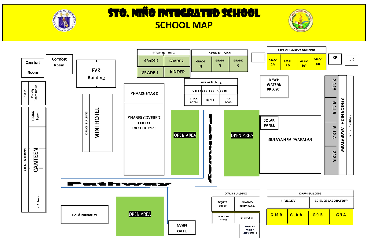School MAP of SNIS - STO. NIÑO INTEGRATED SCHOOL SCHOOL MAP MAIN GATE ...