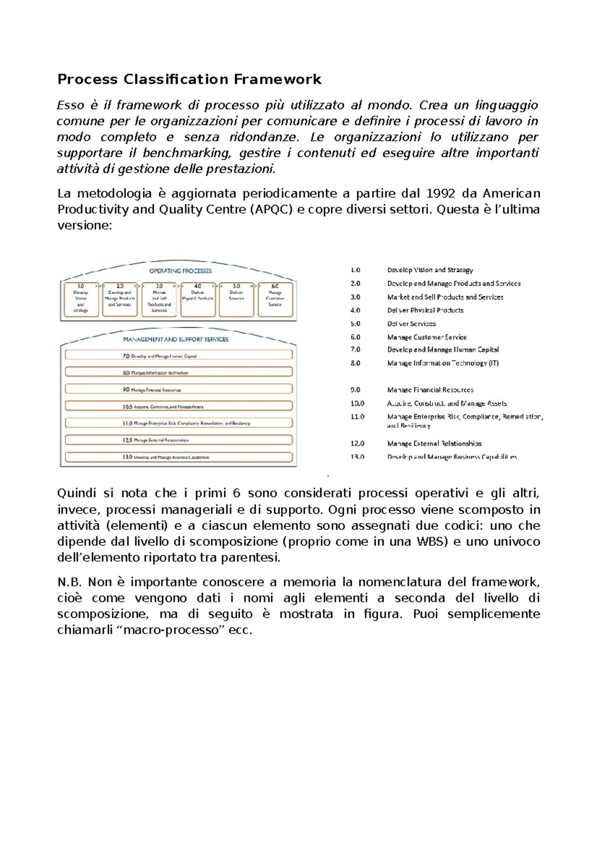 Process classification framework - Process Classification Framework ...