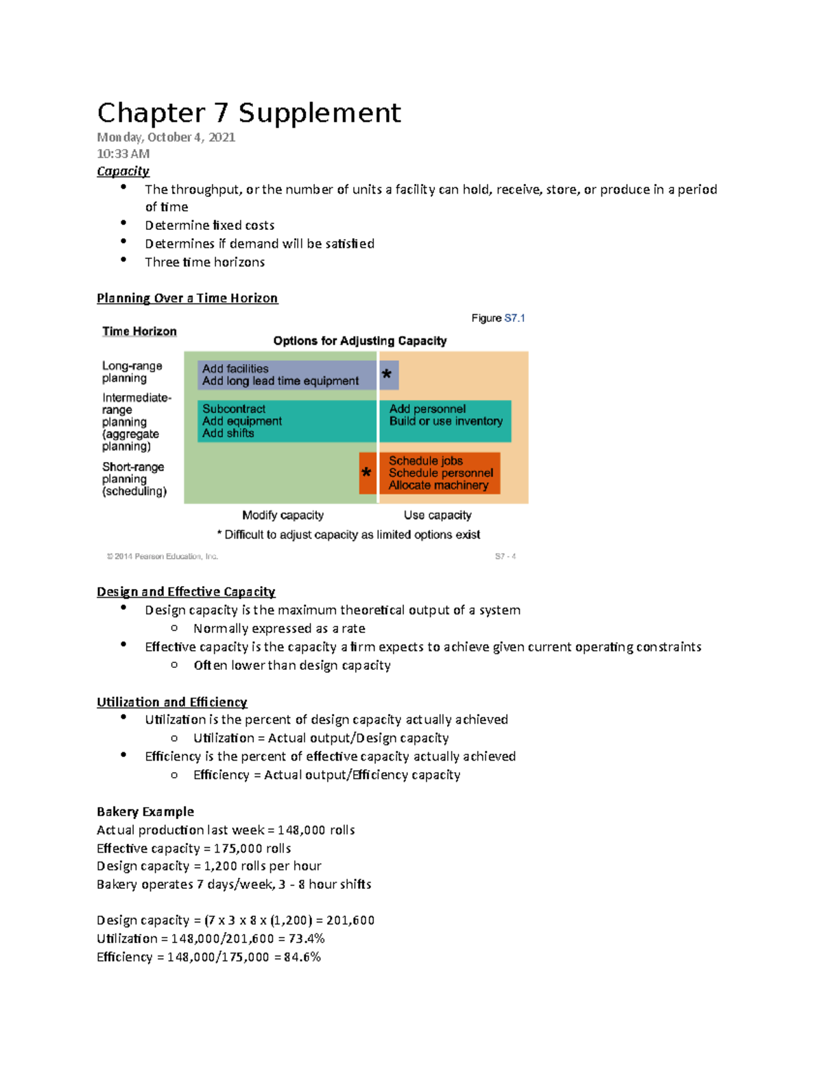 Chapter 7 Supplement - Lecture notes 9 - Chapter 7 Supplement Monday ...
