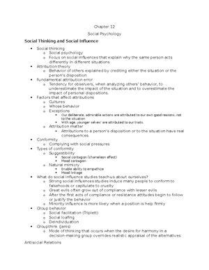 Chap. 7-8 Review PSYC 2301 - Amy Escobedo Chapter 7-8 Review General ...