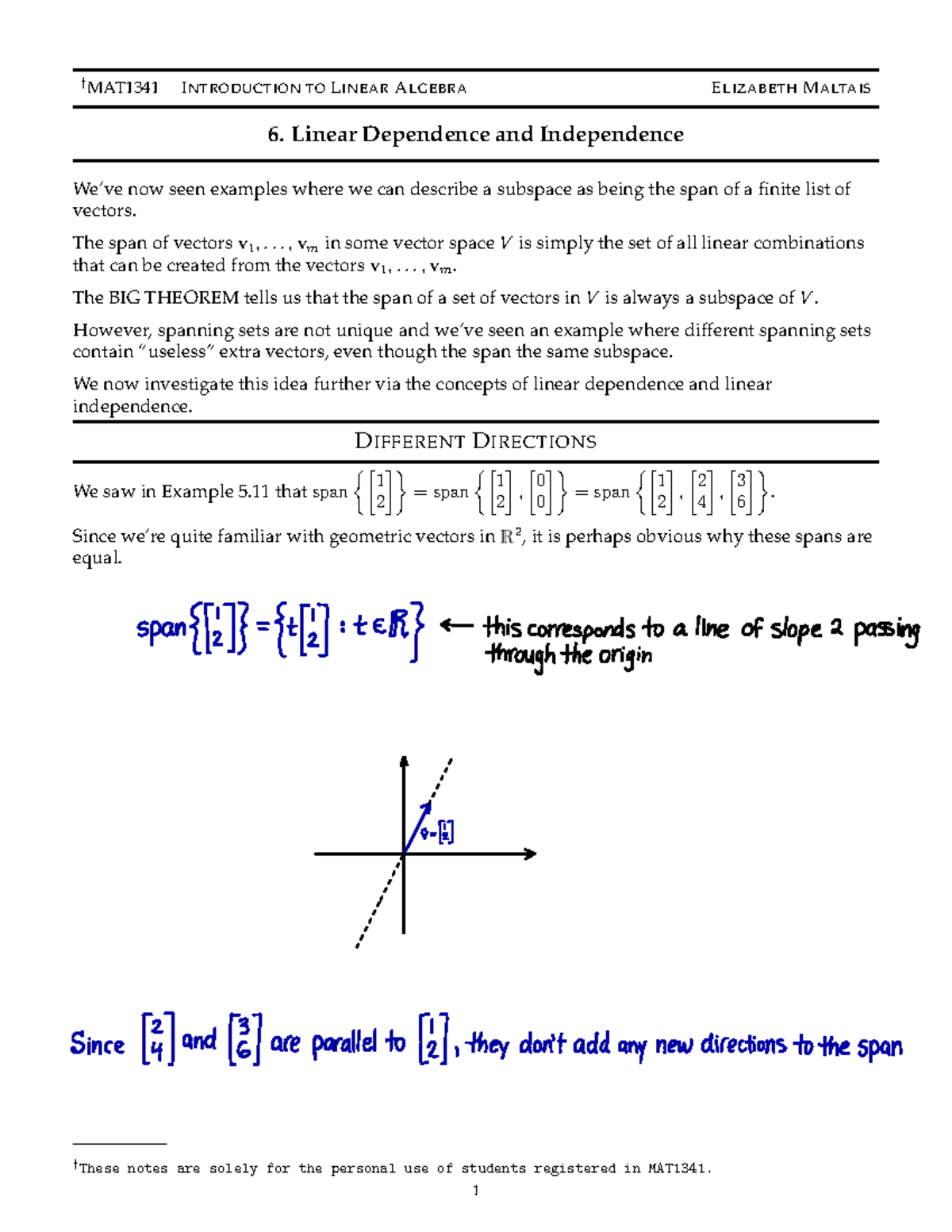 Completed-Chapter 7 - Chapter 7 completed notes - † MAT1341 I ...