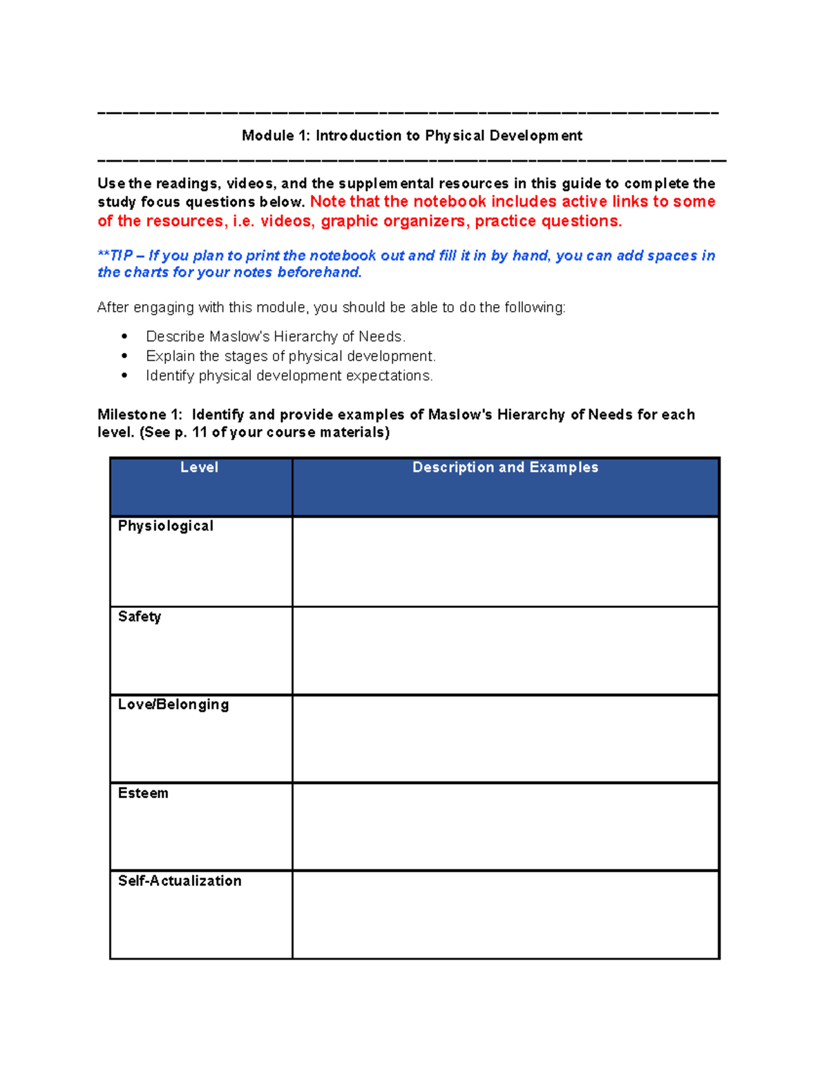 Module 1 Notebook practice material use - - Studocu