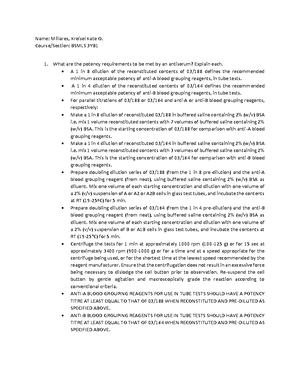 Agglutination Reactions - RED CELL SUSPENSION EXACT 5% WASHED RED CELL ...