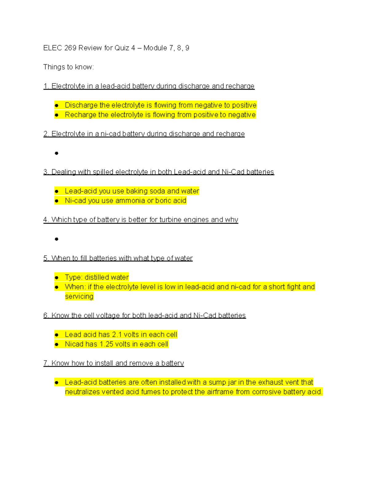 ELEC 269 Review for Quiz 4 – Module 7, 8, 9 - ELEC 269 Review for Quiz ...