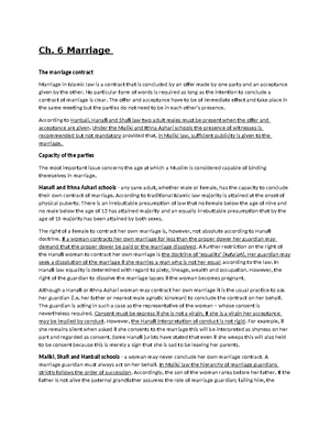 Ch.8 Stipulations in a marriage contract - Ch Stipulations in a ...