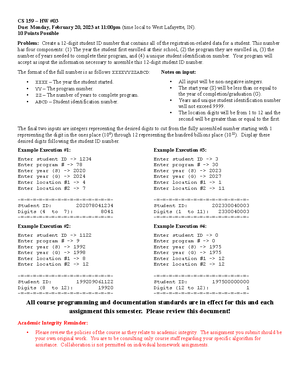 Homework 4 Solutions - Solve the following problems related to material found in Chapter 3 and ...