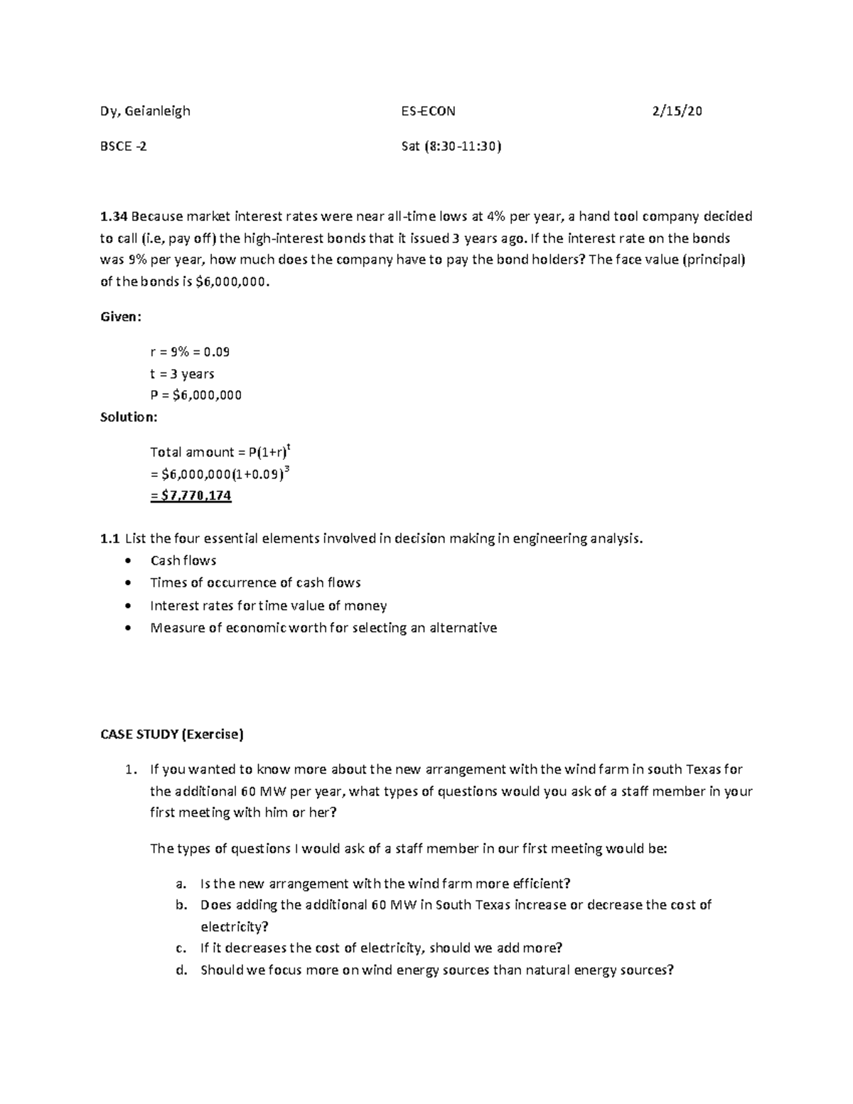 Selected Problems From Econ Chapter 1 Warning Tt Undefined Function 32 Warning Tt