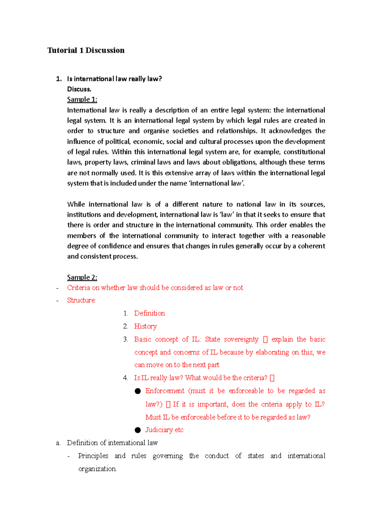 WEEK 3 - TUTO 1 - Tuto under Dr Su - Tutorial 1 Discussion Is ...