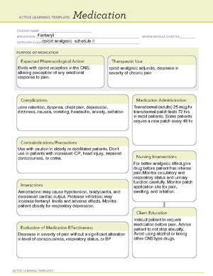 Methergine - med card - ACTIVE LEARNING TEMPLATES Medication STUDENT ...