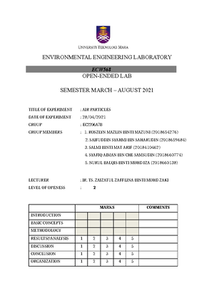 Noise Study LAB 1 PART 6 - LAB - Introduction Noise pollution is known ...