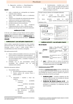 Resumo Fiscalidade - Fiscalidade, Direito Fiscal e o Estado ####### O ...