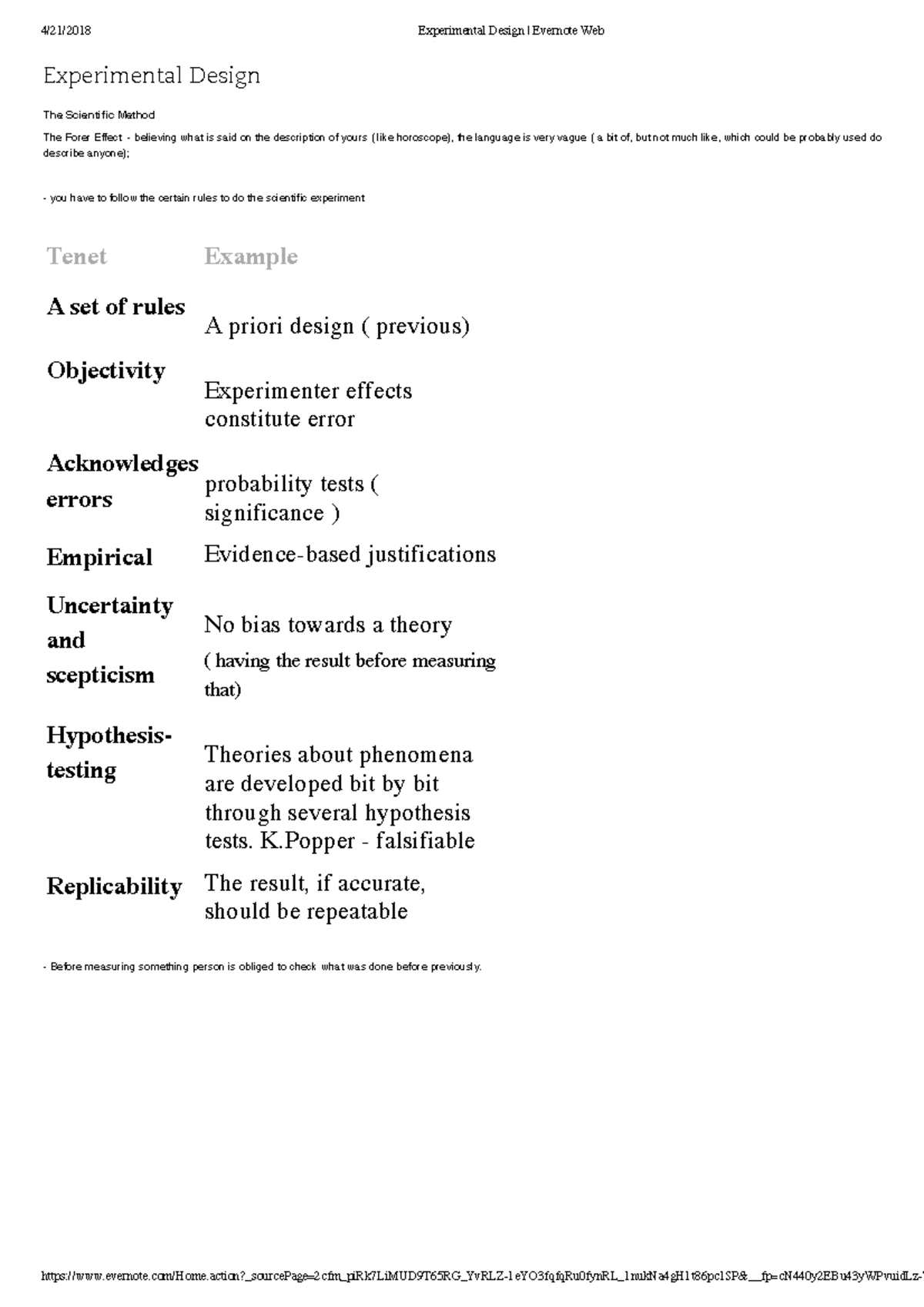 Experimental Design - 4/21/2018 Experimental Design | Evernote Web ...