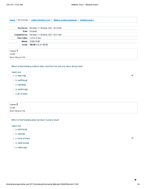 Prelim Quiz 2 Attempt reviewadvanced math - Started on Thursday, 6 October 2022, 9:50 PM State ...