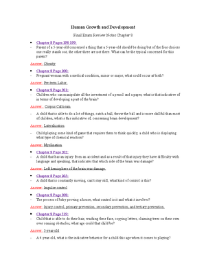Human Growth and Development 8 - Human Growth and Development Chapter 8 ...