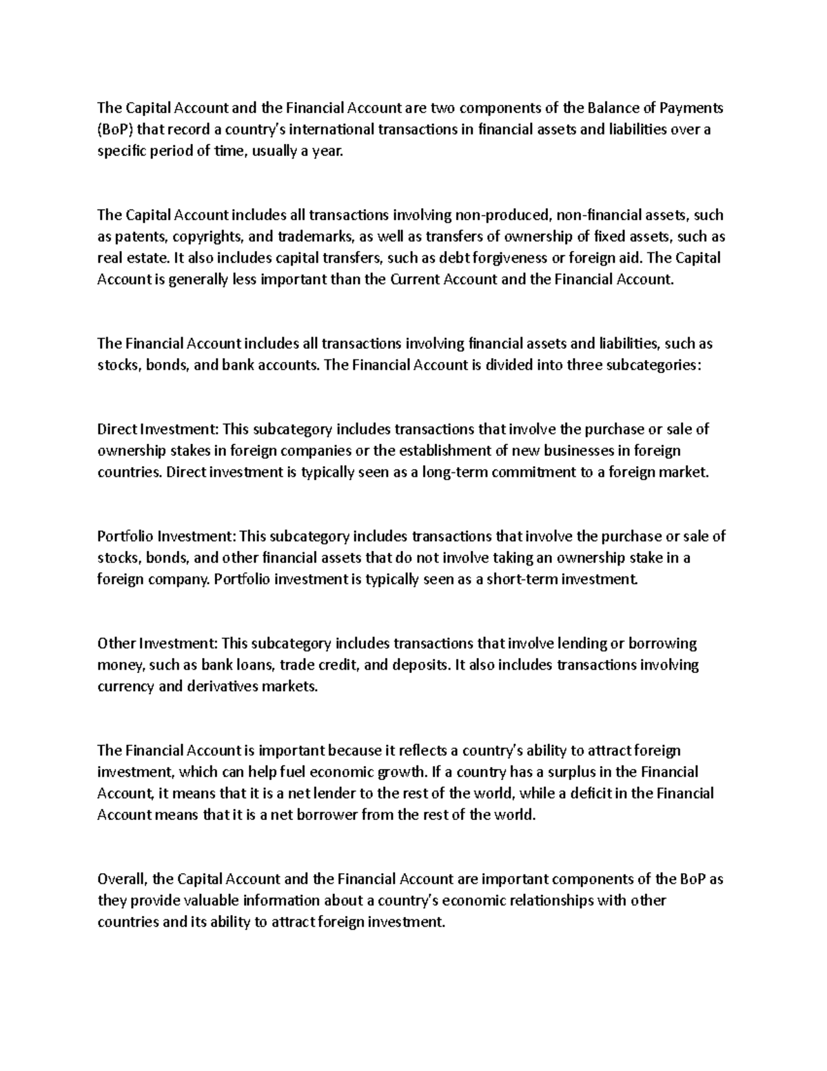 QE9 - Notes on The Capital and Financial Accounts and on The U.S ...