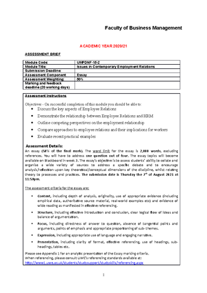 Case study structuring your answers Jan-2020 - UMPCXU-15-M - UWE - Studocu