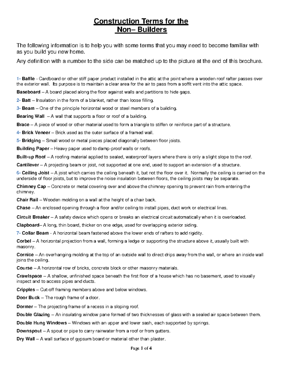 Construction Terms - TERMINOLOGIES - Construction Terms for the Non ...