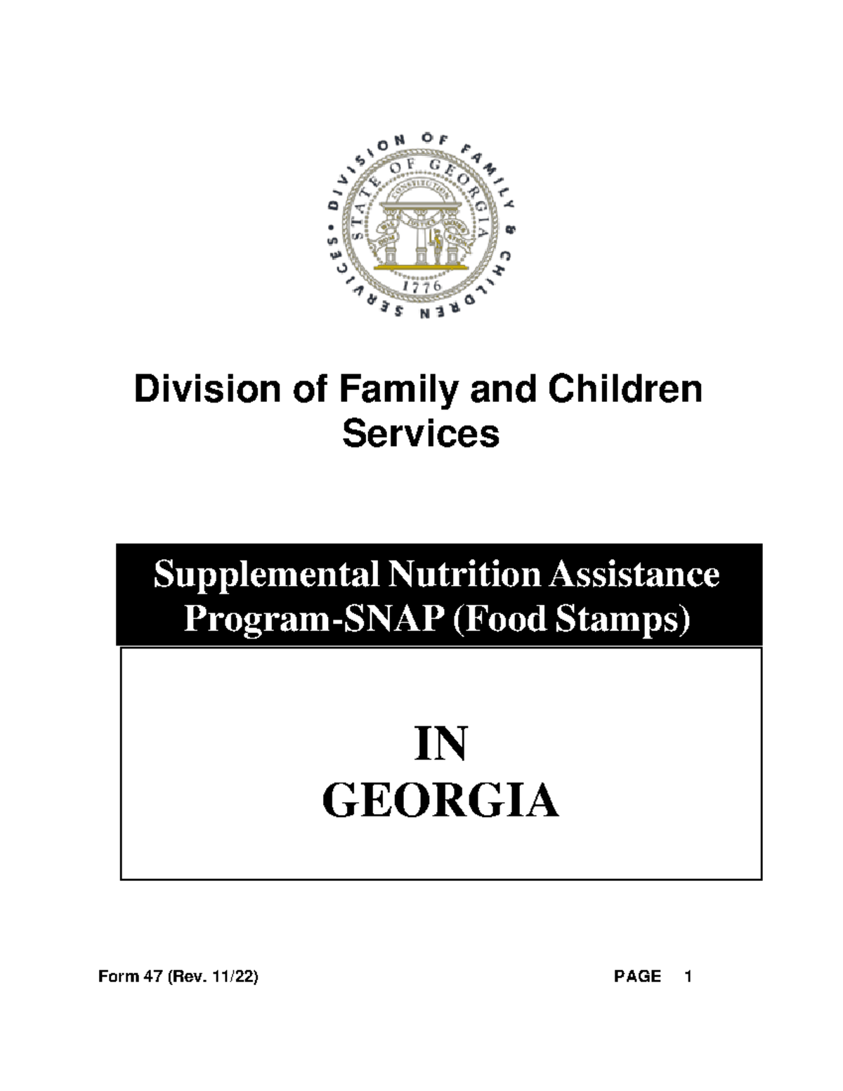 47 0-upd - oonga boonga - Division of Family and Children Services IN ...