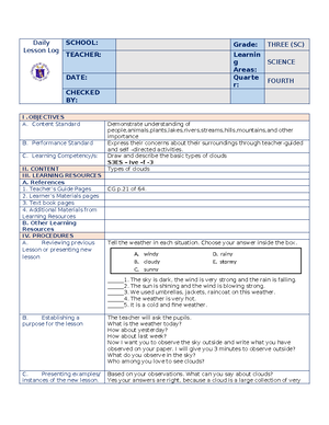 COT-MATH 2- Q3-W8 - Lesson Plan - GRADE 2 DAILY LESSON PLAN School ...