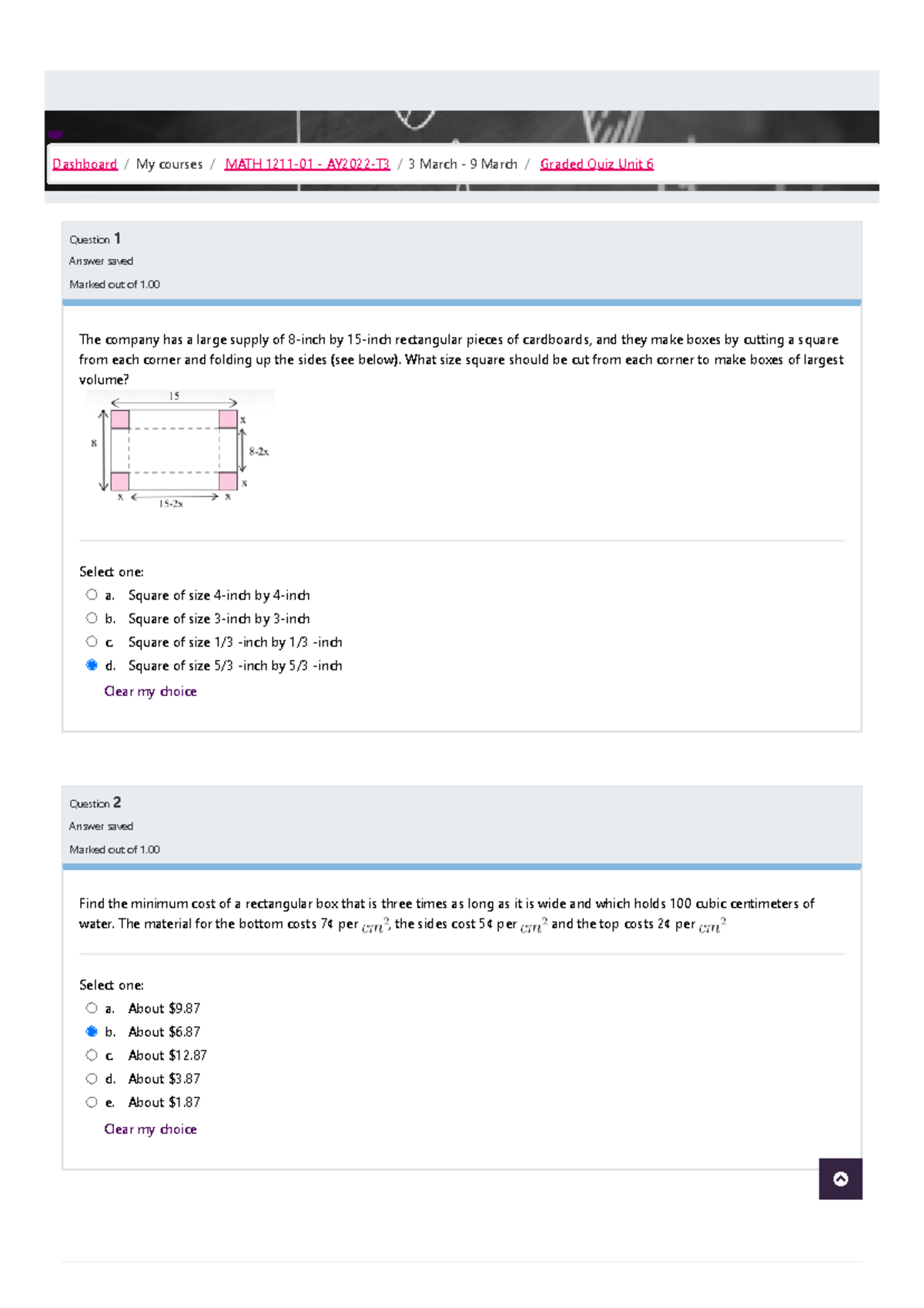 Graded Quiz Unit 6 - This is a sample of a test so you can practice ...