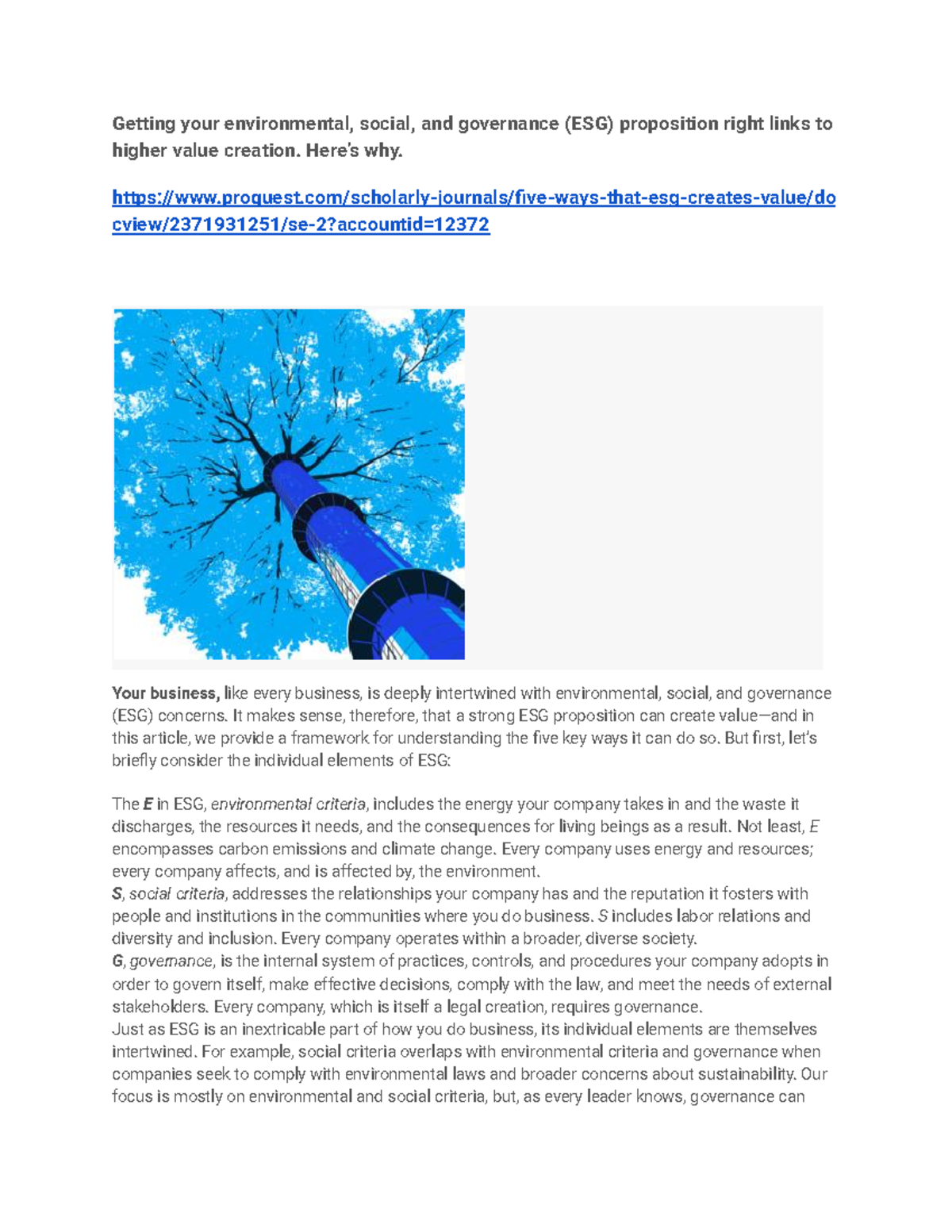 Henisz, Mckinsey- Getting your environmental, social, and governance ...