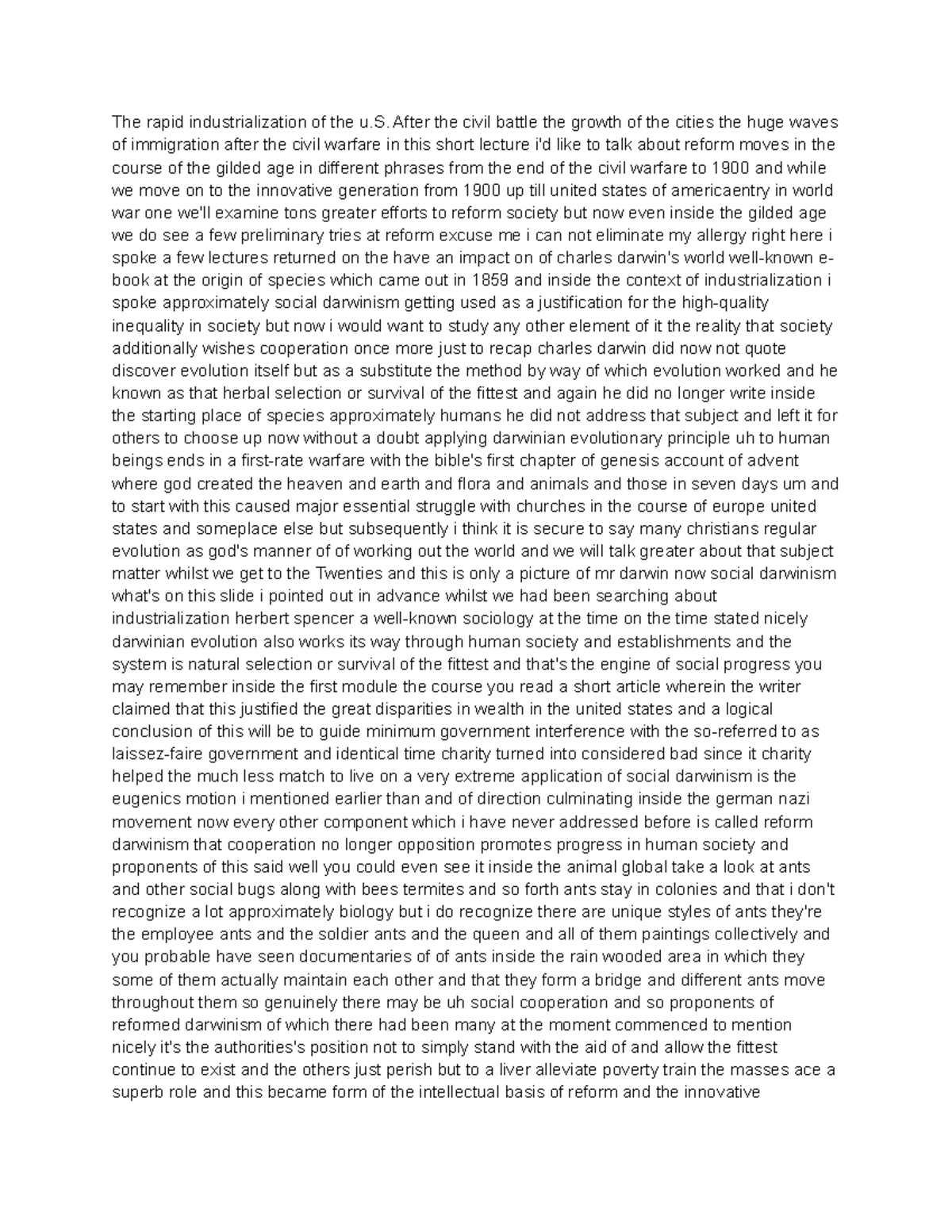 His 1302 Gilded Age Reform, 1865-1900 - The rapid industrialization of ...
