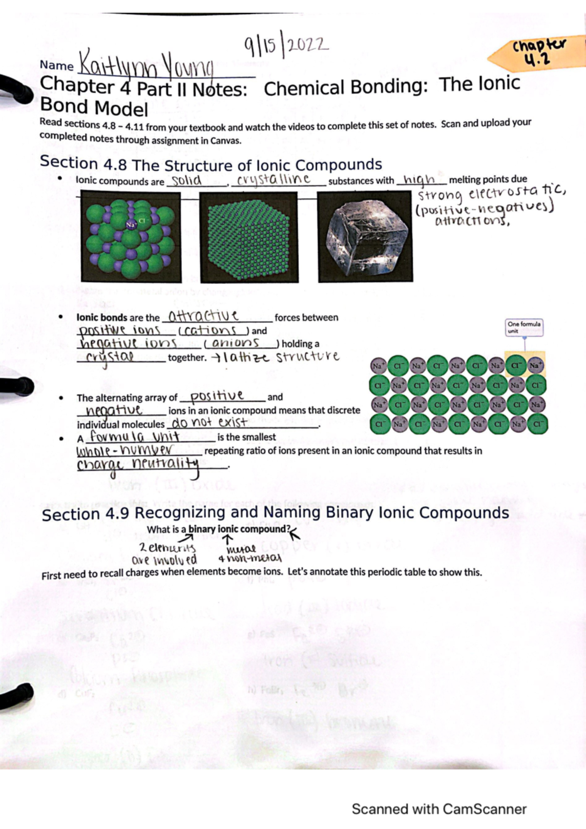 Chapter 4 part 2 notes - CHEM1030 - Studocu
