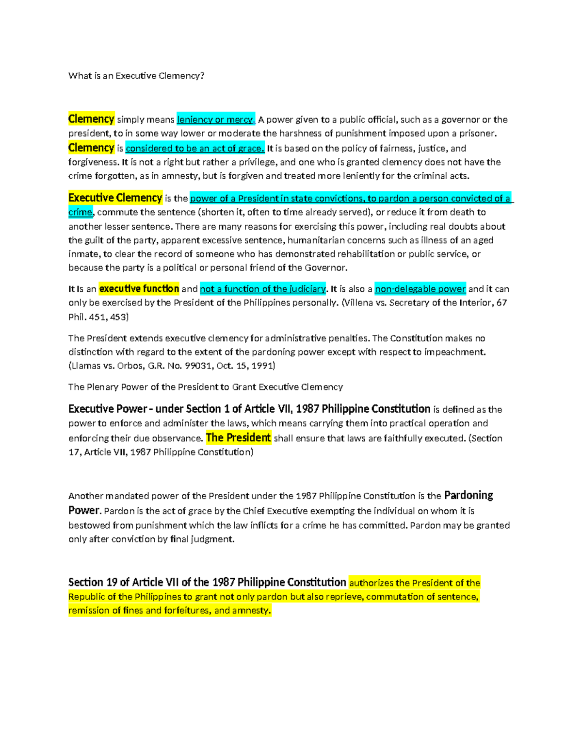 CA2 PRE Finals Reviewer - What is an Executive Clemency? Clemency ...