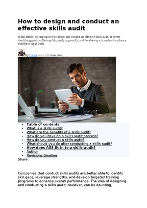 How to conduct a Skills Audit - step by step - How to conduct a skills ...