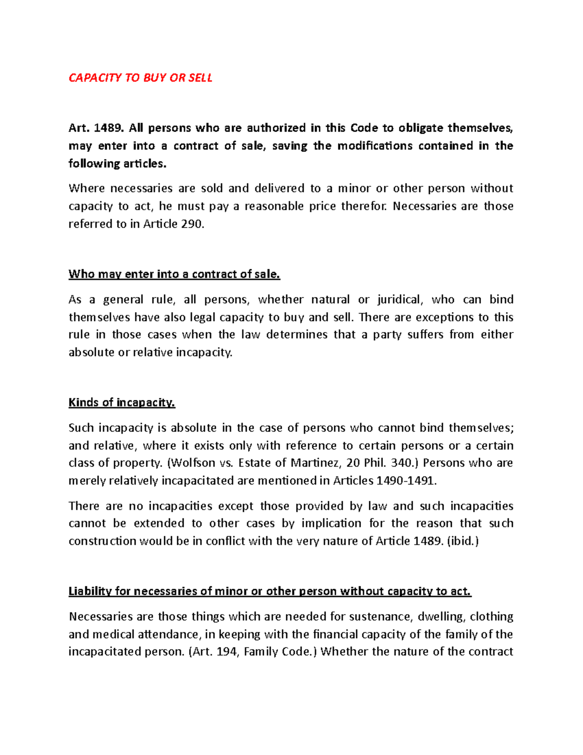 CAPACITY TO BUY OR SELL - 1489. All persons who are authorized in this ...