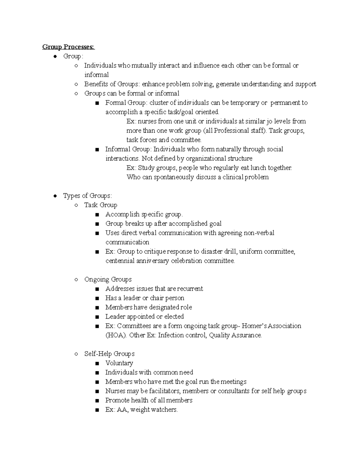 Group Processes - Group Processes: Group: Individuals who mutually ...