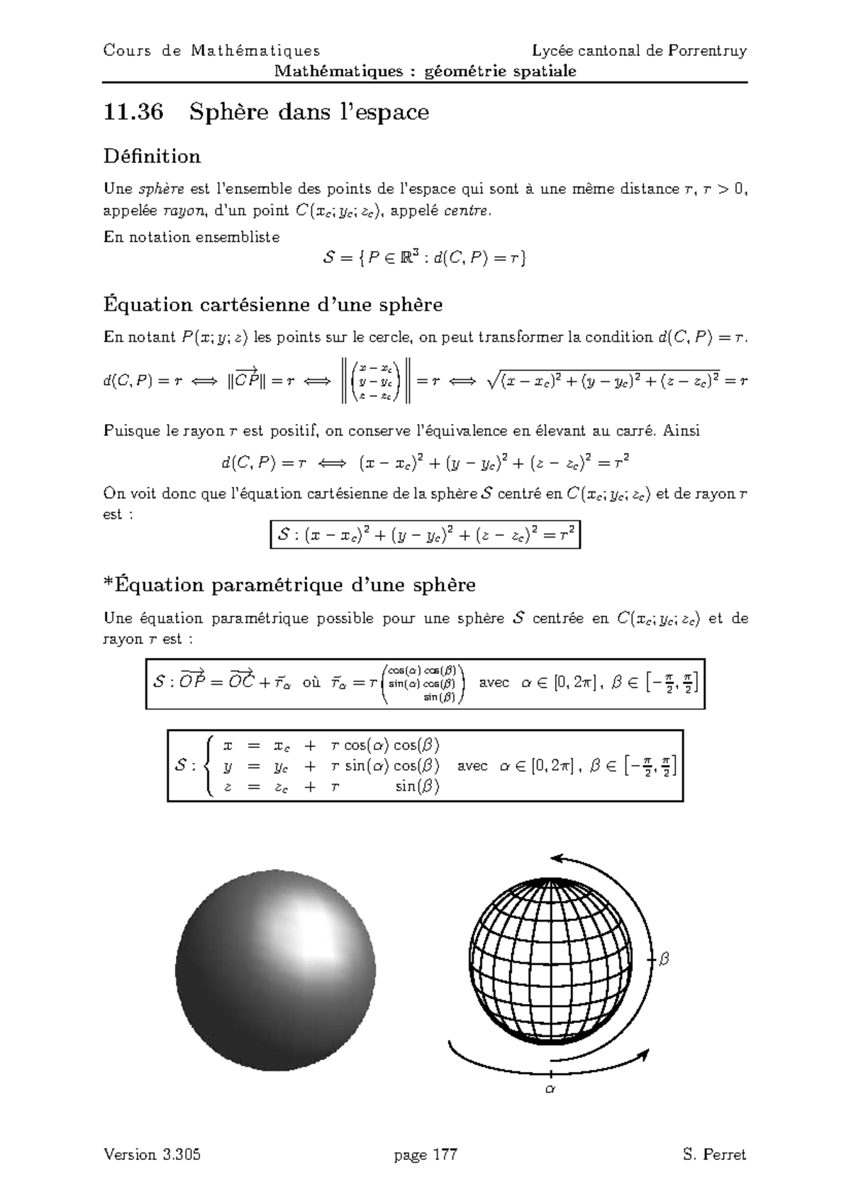 Cours DF-63 - Cours de Mathématiques Mathématiques : géométrie spatiale ...
