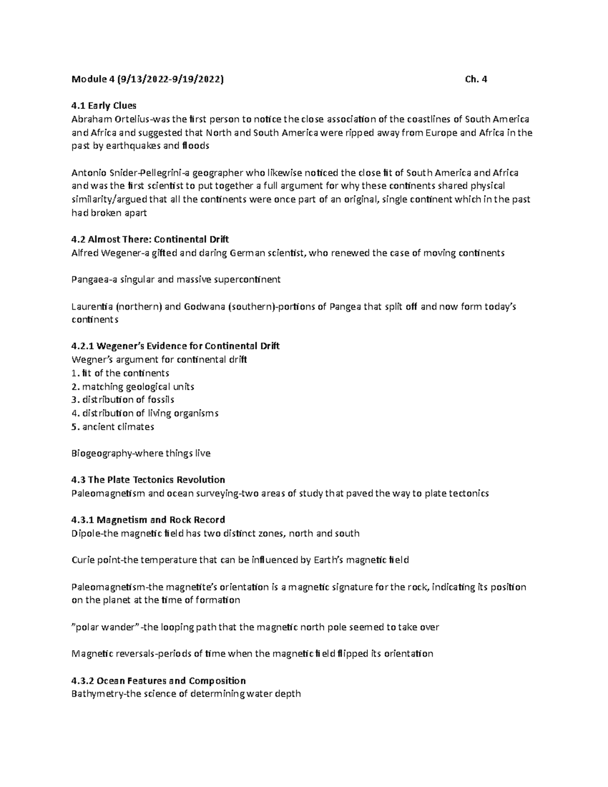 The Heavens and the Earth Ch. 4 - Module 4 (9/13/2022-9/19/2022) Ch. 4 ...