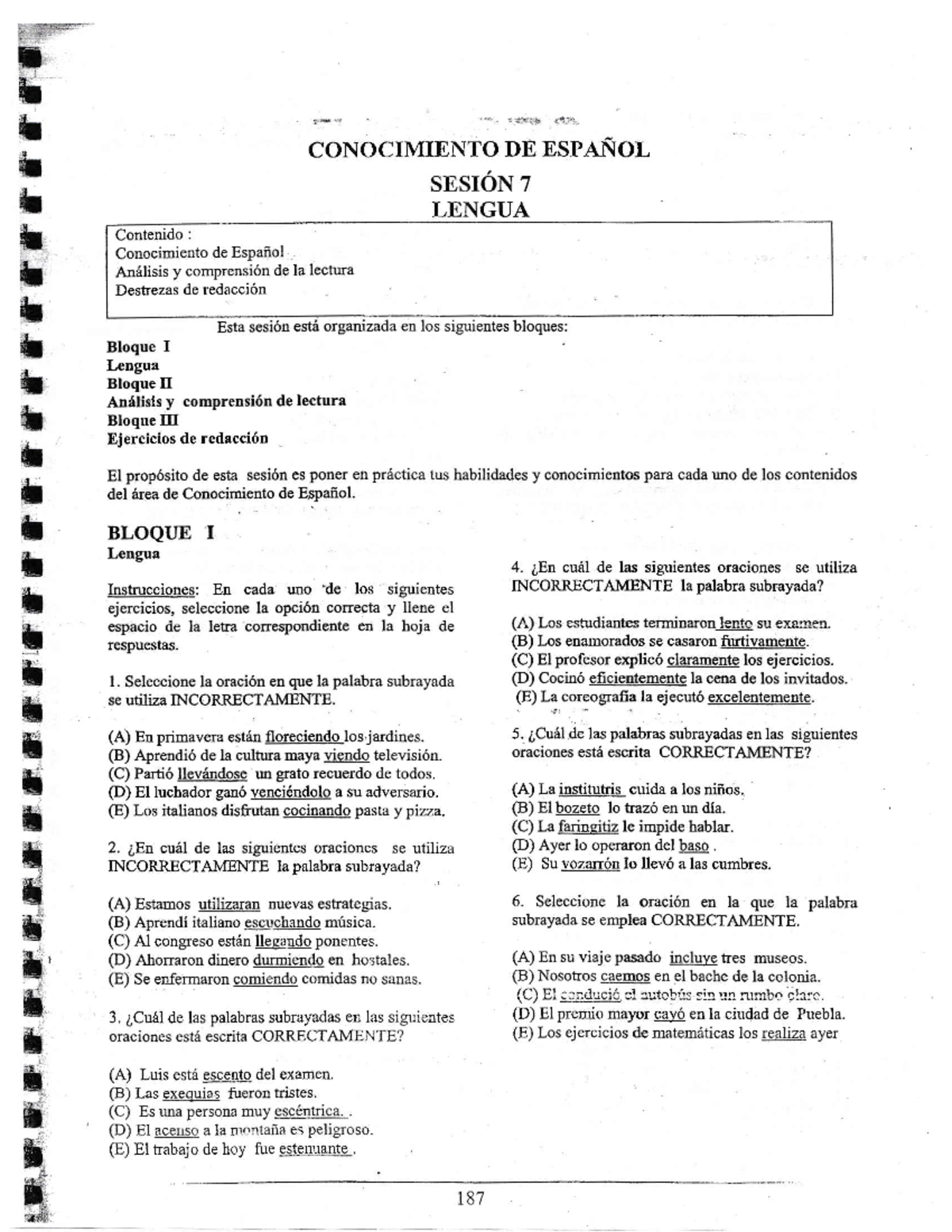 E7 - Son algunas guías que sirven para repaso. - CONOCIMIENTO DE ...