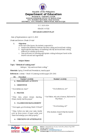 Lesson-Plan - GRADES 10 TO 12 DAILY LESSON LOG School Dilasag National ...