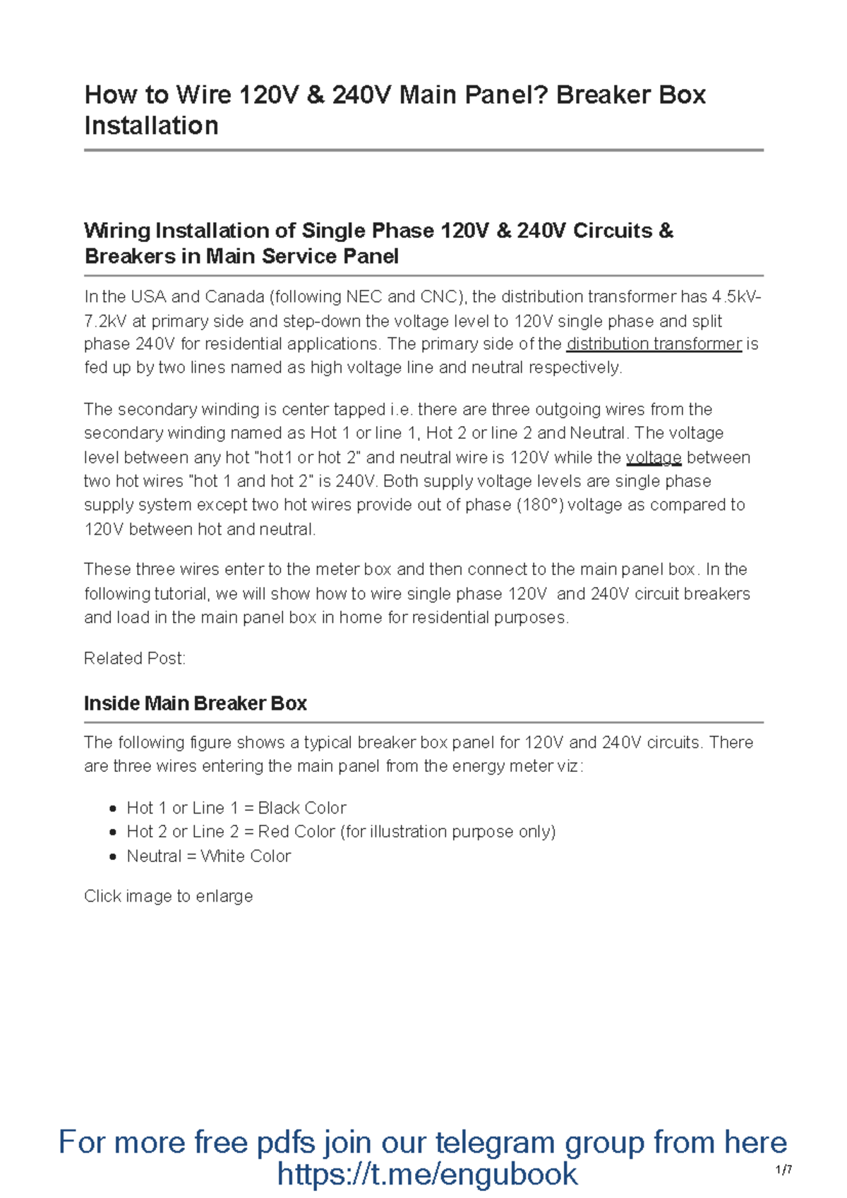 How to Wire 120V 240V Main Panel Breaker Box Installation - 1/ How to Wire 120V & 240V Main ...