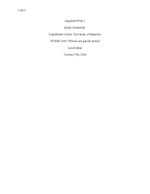 AN assignment handout Fall 2022 directions for your AN1 and AN2-2 - AN ...