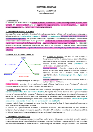 03. I modelli di Houssaye e Develay. Terza lezione. prof. Magnoler ...
