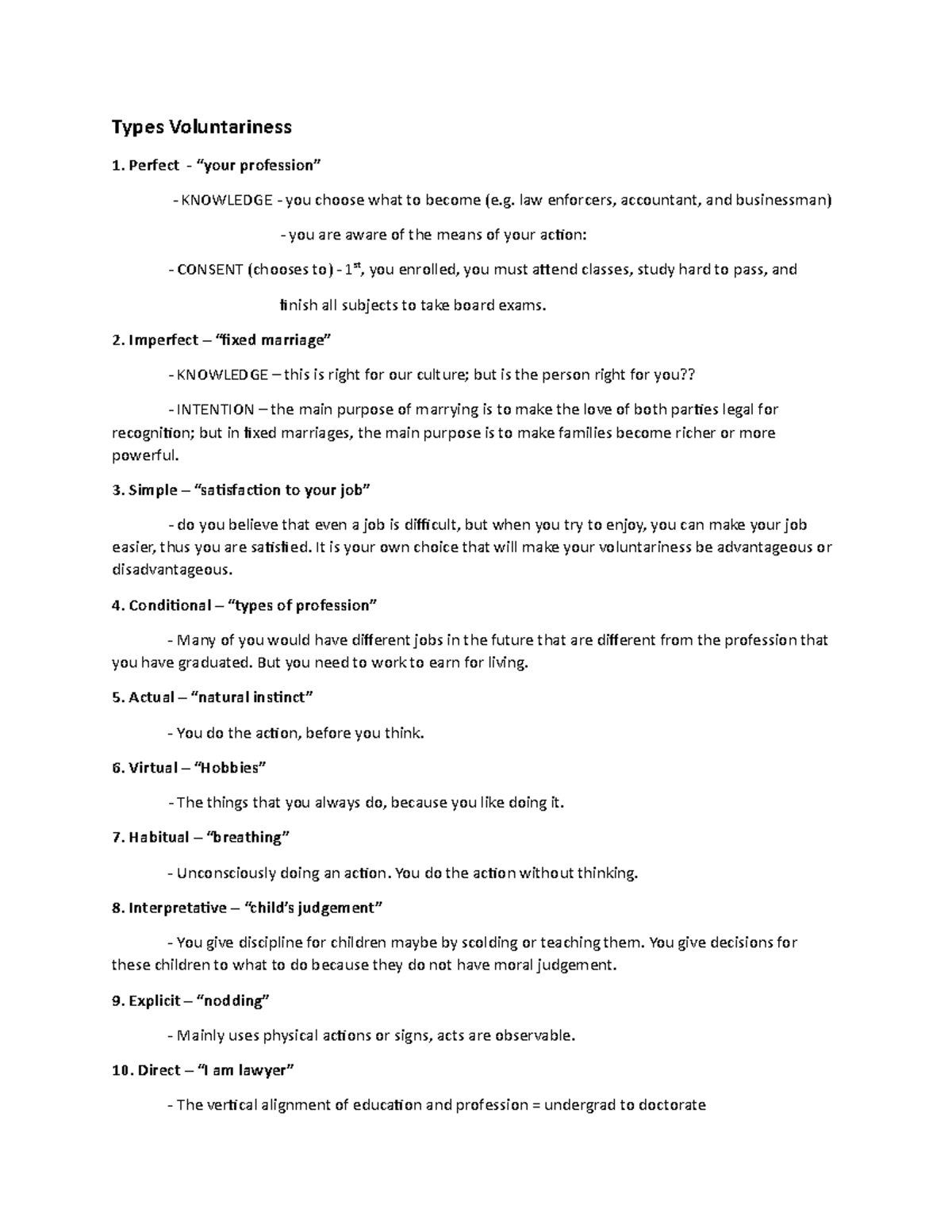 Types Voluntariness discussion - Types Voluntariness Perfect - “your ...