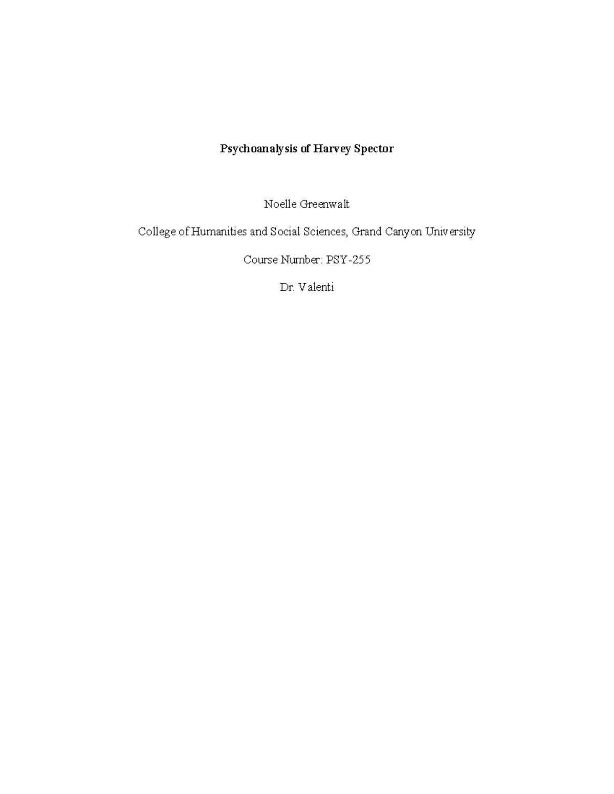 Psychodynamic Theorist Case Study. APA template - Psychoanalysis of ...