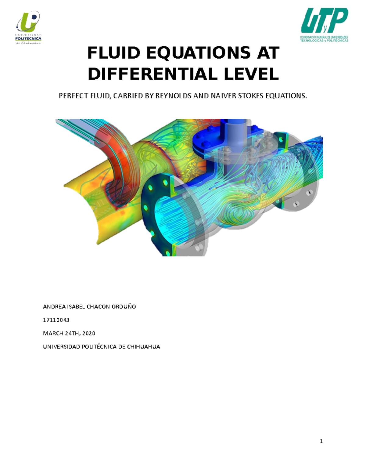 Investigacion 1 CAE ANSYS - FLUID EQUATIONS AT DIFFERENTIAL LEVEL ...