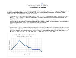 ENV 250 Module Four Homework - ENV 250 Module Four Homework ...