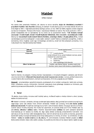Sprawdz nas test makbet - Materiały do serii „Sztuka wyrazu” pobrane ze ...